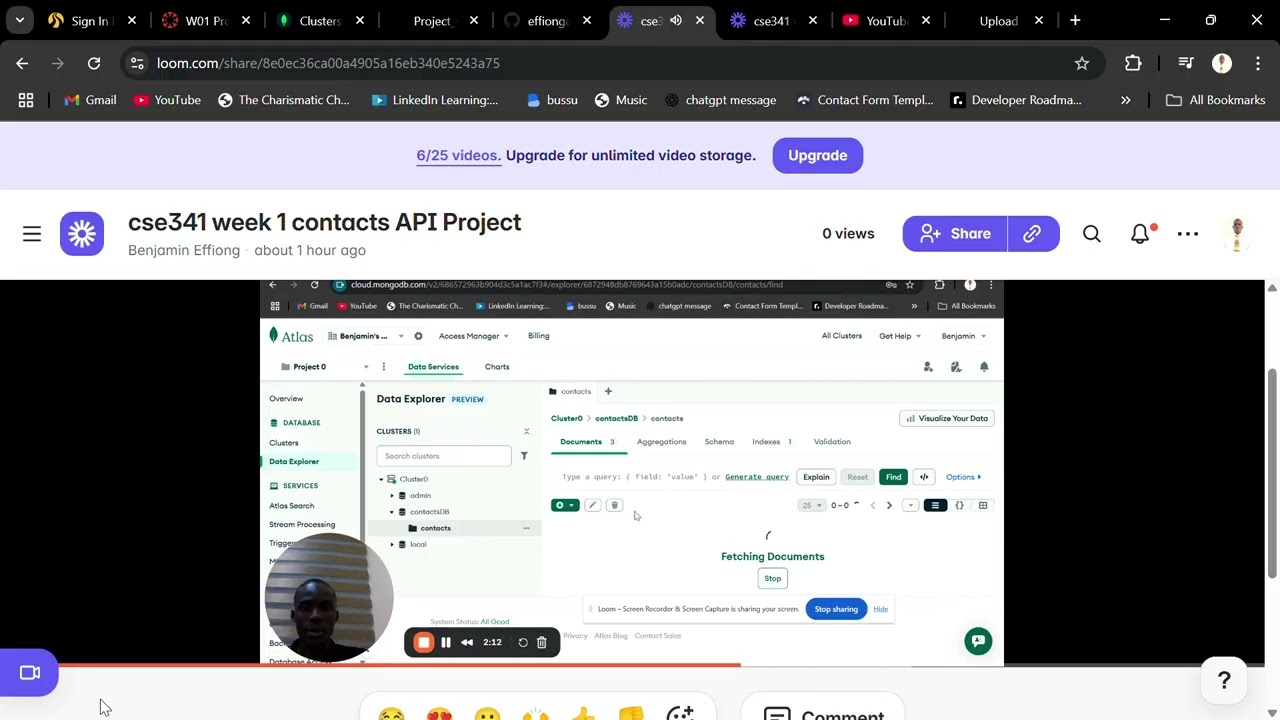 cse341 week 1 contacts API Project