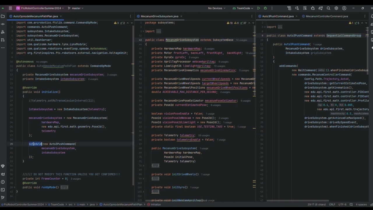 FTC Pathplanner Code Implementation