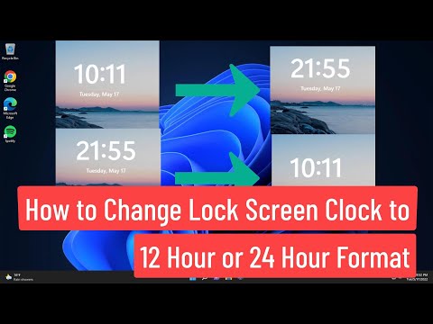 How to Change Lock Screen Clock to 12 Hour or 24 Hour Format In Windows 11