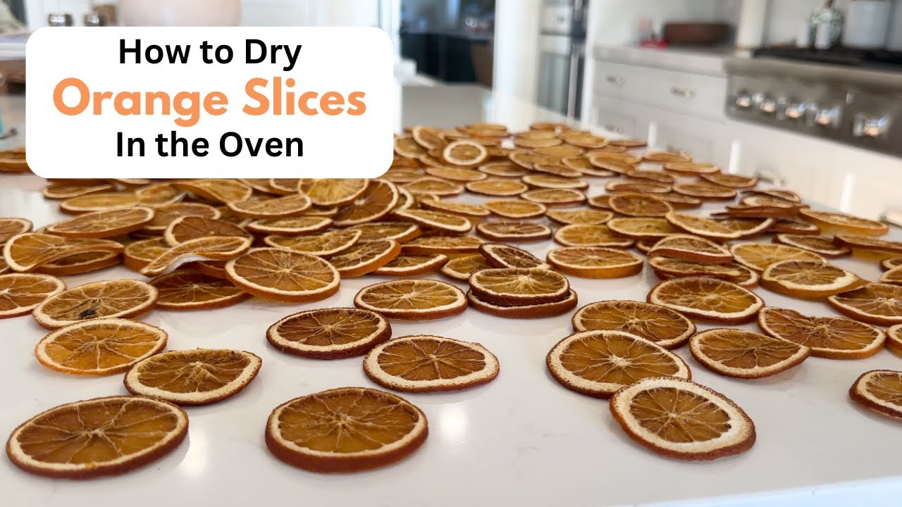 How to Dry Orange Slices in the Oven 🍊/For Christmas Decor