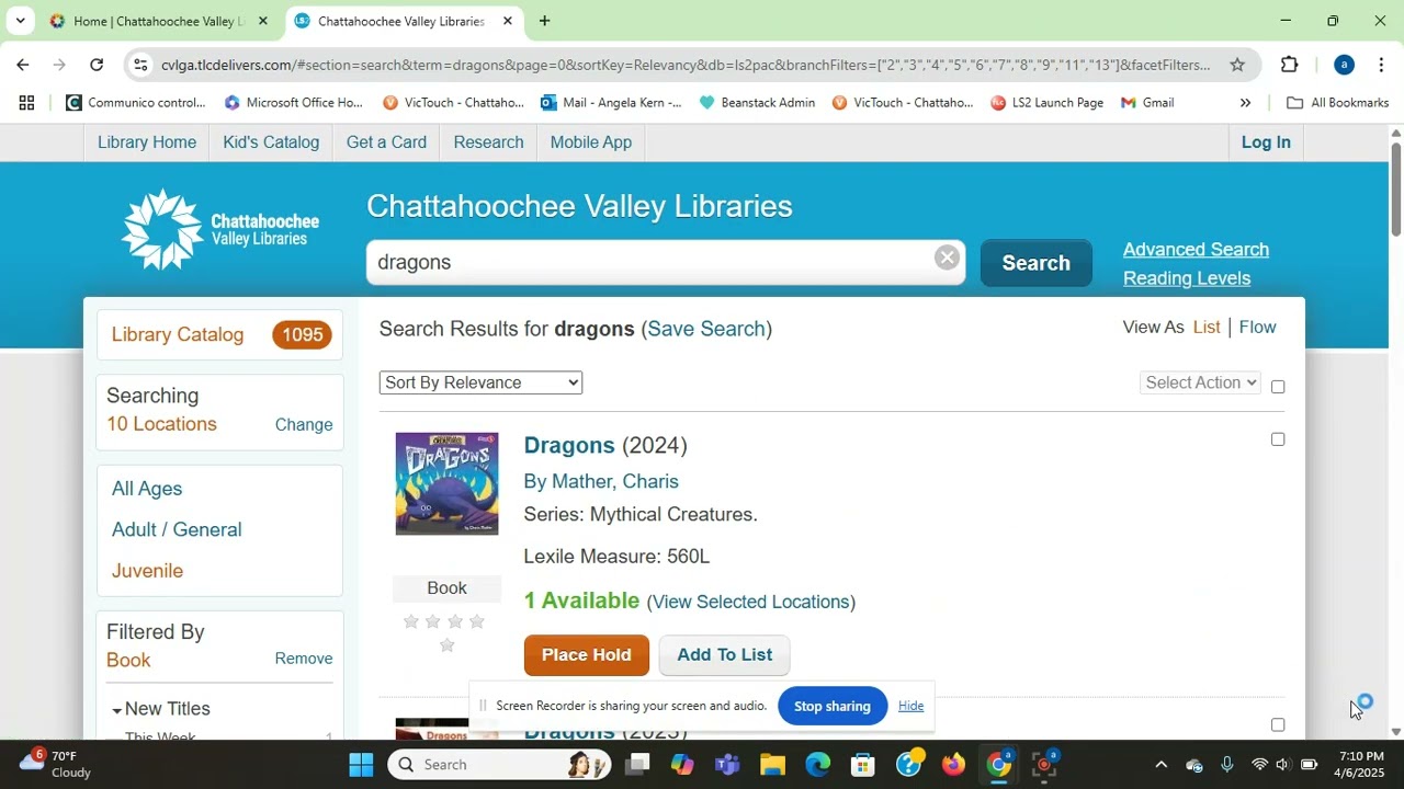 Chattahoochee Valley Libraries Catalog Tutorial