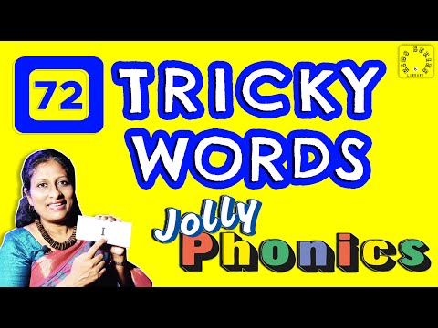 72 TRICKY WORDS FOR KIDS | 5 SKILLS IN JOLLY PHONICS | SIGHT WORDS #online #jollyphonics #kids