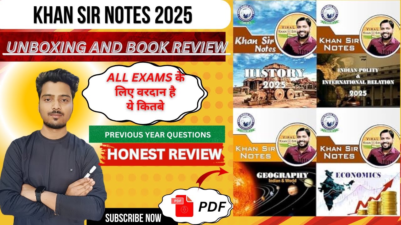 Khan Sir 2025 All Subject Notes PDF Review | Best Study Material for UPSC, SSC, Railway, All Exam