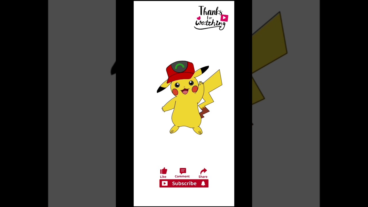 Draw pikachu using python #shorts #viral #pikachu #trending #python #programming
