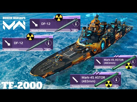 TF-2000 - With 4x DF-12 & 4x MARK 45 ASTRO 🔥 Full Nuclear Build ☢️ gameplay