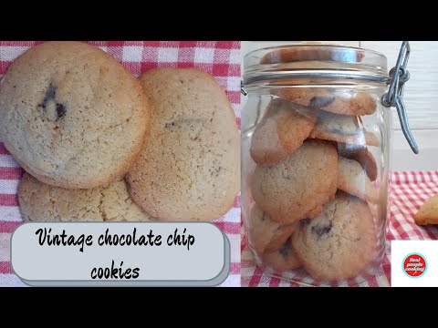 Vintage chocolate chip cookies