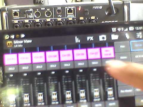 Cara mengkoneksikan Mixer Digital Midas MR18 ke Android