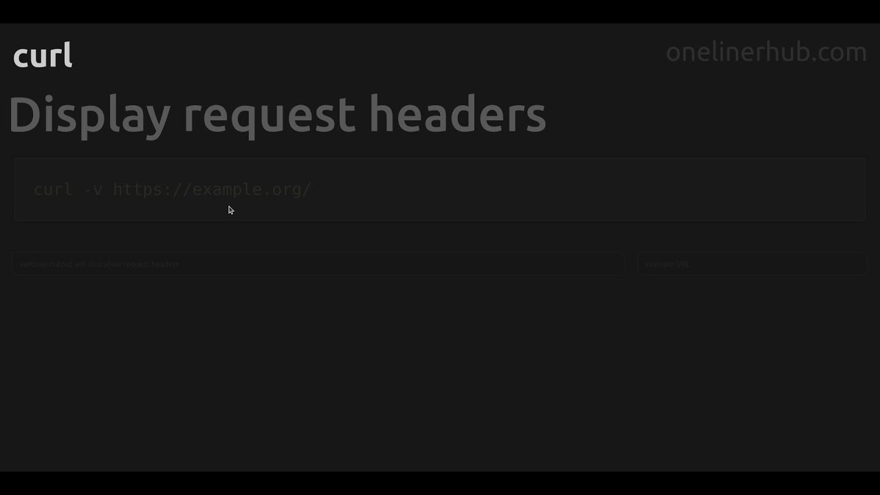 Display request headers #curl