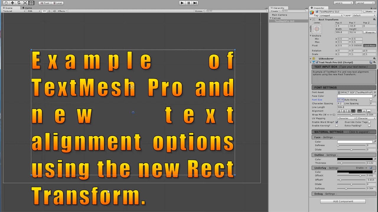 TextMesh Pro & Unity 4.6 Preview