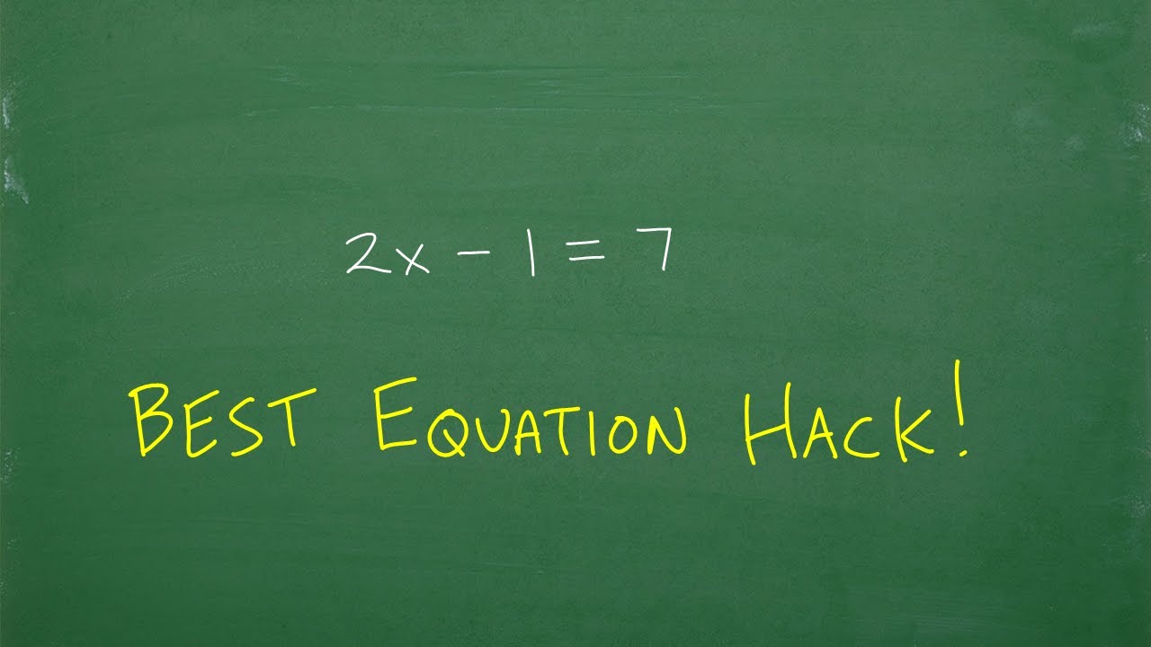 Best Equation HACK! (All Test Takers MUST Know)
