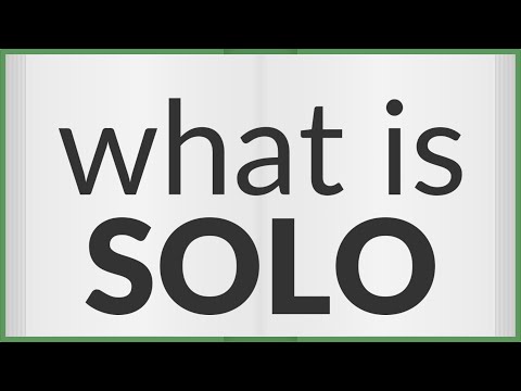 Solo | meaning of Solo