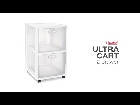 Sterilite 2 Drawer Ultra Cart
