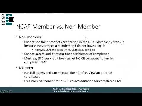 NCAP CE (NC-CE ) vs. ACPE