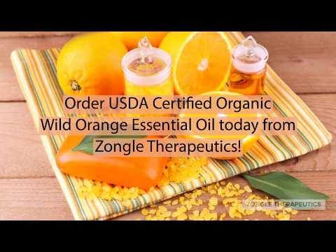 Zongle Therapeutics USDA Certified Organic Wild Orange Essential Oil (4 Oz)