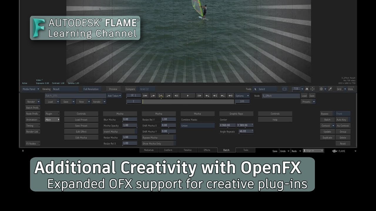 Additional Creativity with OFX - Flame 2020