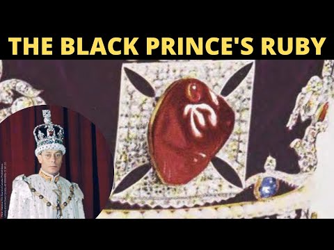 Story of the BLACK PRINCE’S RUBY. Famous royal gemstones. Famous fake ruby. The English Crown Jewels