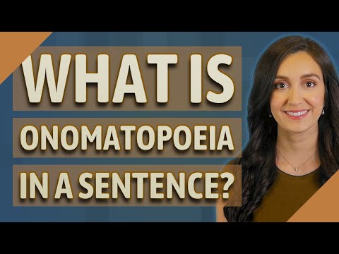 What is onomatopoeia in a sentence?