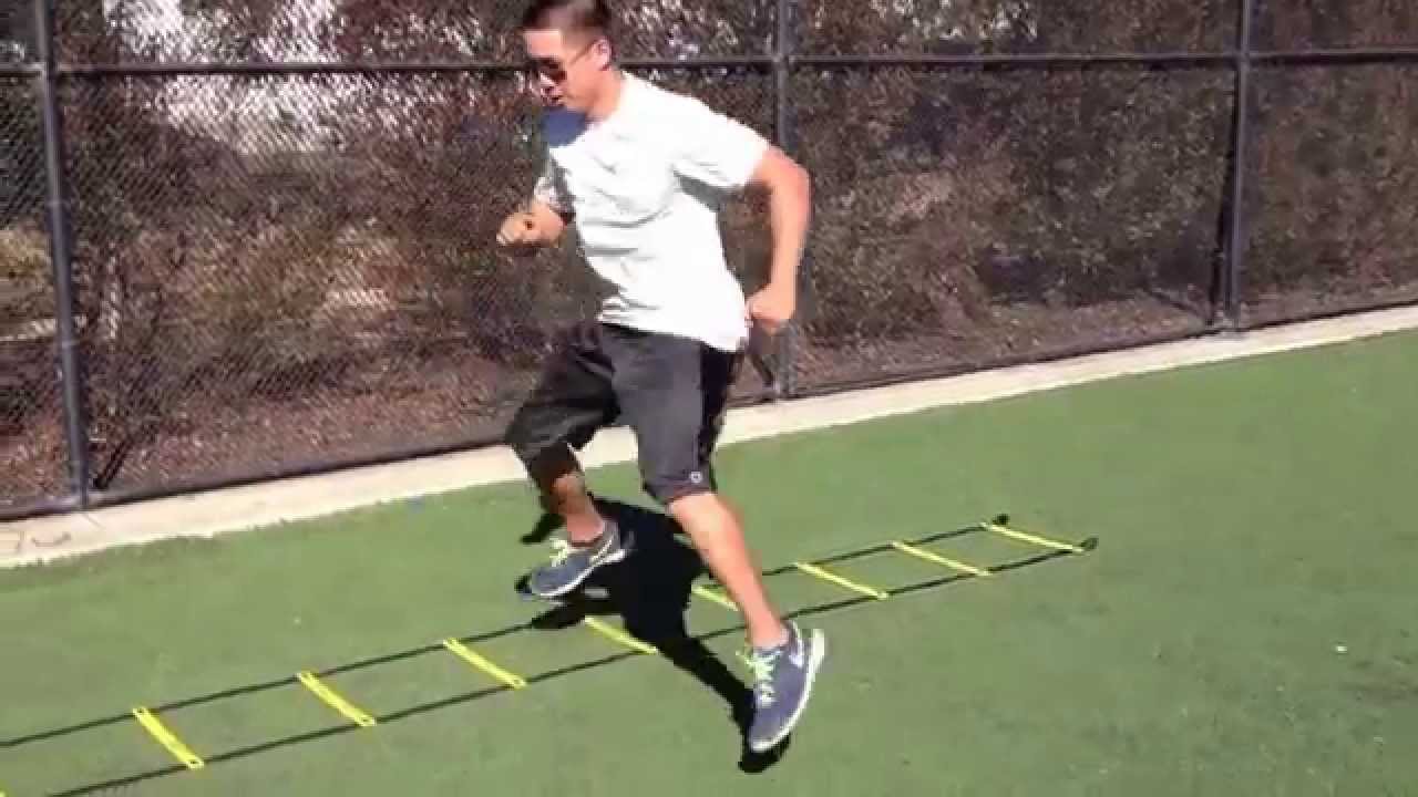 Ladder Drills: Icky Shuffles w/ Stick | Sweat City Athletic Performance Training