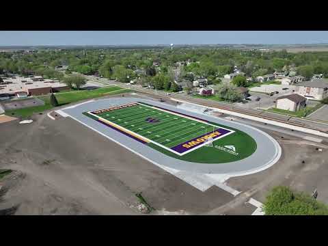 Stunning Drone Shots of Watertown High School Track & Field, Athletic Complex, Allen Mitchell Field.