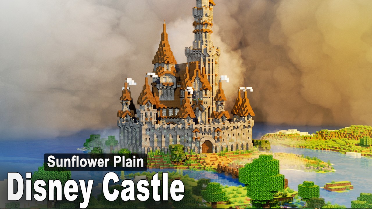 Minecraft: How to build a Disney Castle | Tutorial Part.3 - Minecraft ...