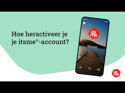 Instructies om je itsme® account te heractiveren