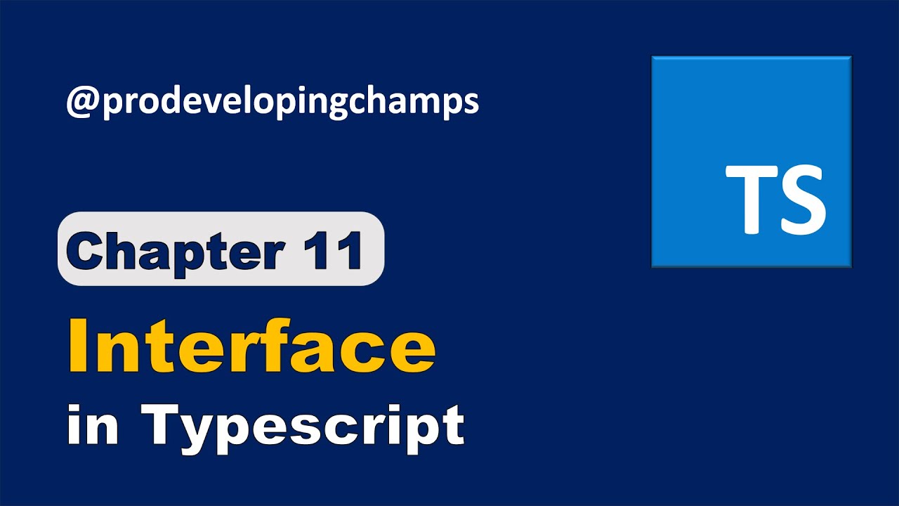 Typescript tutorial #11 : Interface in Typescript explained
