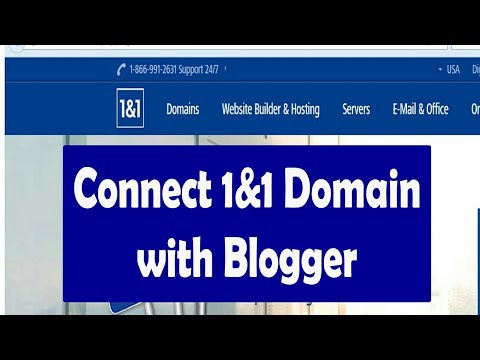 Connect 1and1 domain with blogger latest method