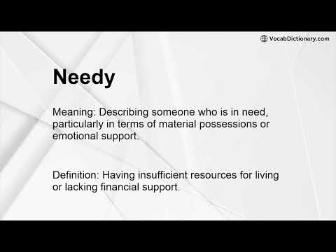 Needy Meaning