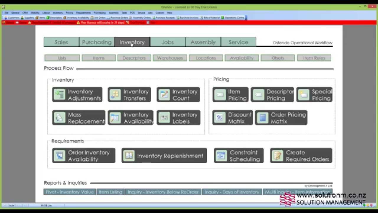 Ostendo   Work Flows