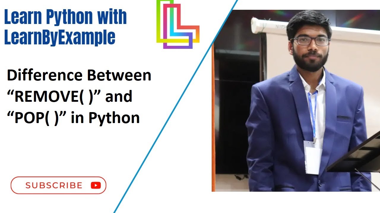 Difference Between “REMOVE( )” and “POP( )” in #Python #learnbyexmple