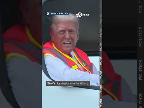 Trump Uses Branded Garbage Truck to Slam Biden