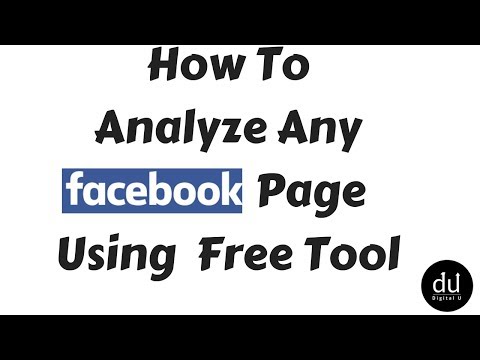How To Analyze Any Facebook Page Using Free Tool | Digital U