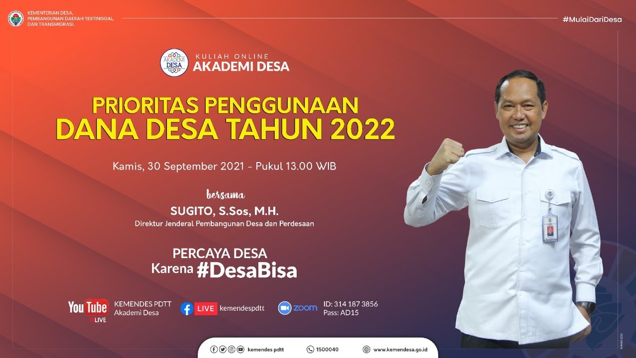 Prioritas Penggunaan Dana Desa Tahun 2022