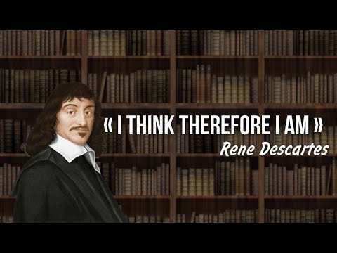 BEST QUOTE OF RENE DESCARTES: "I think, therefore I am". Philosophical Quotes.