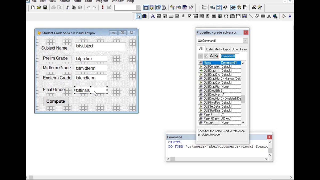 Subject Grade Solver in Visual Foxpro