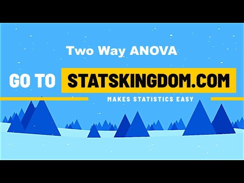 Two-Way ANOVA - free online tool