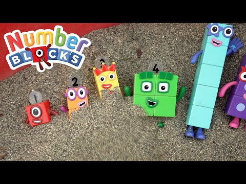 Numberblocks are Buried in my Sandbox! Find and Arrange Numbers Left to Right | Learn with Toys