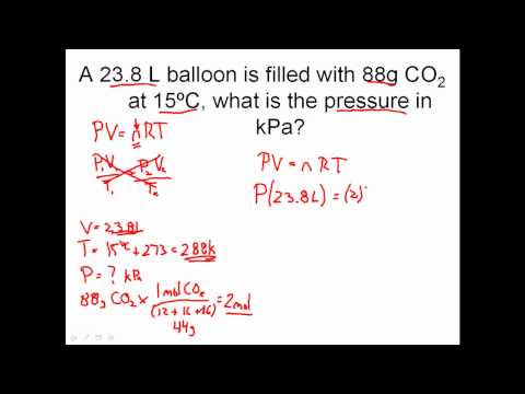 IDEAL GAS LAW PRACTICE PROBLEMS - How to Solve Ideal Gas Law Problems in Chemistry