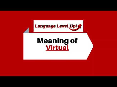 Virtual Meaning in English | Language Level Up