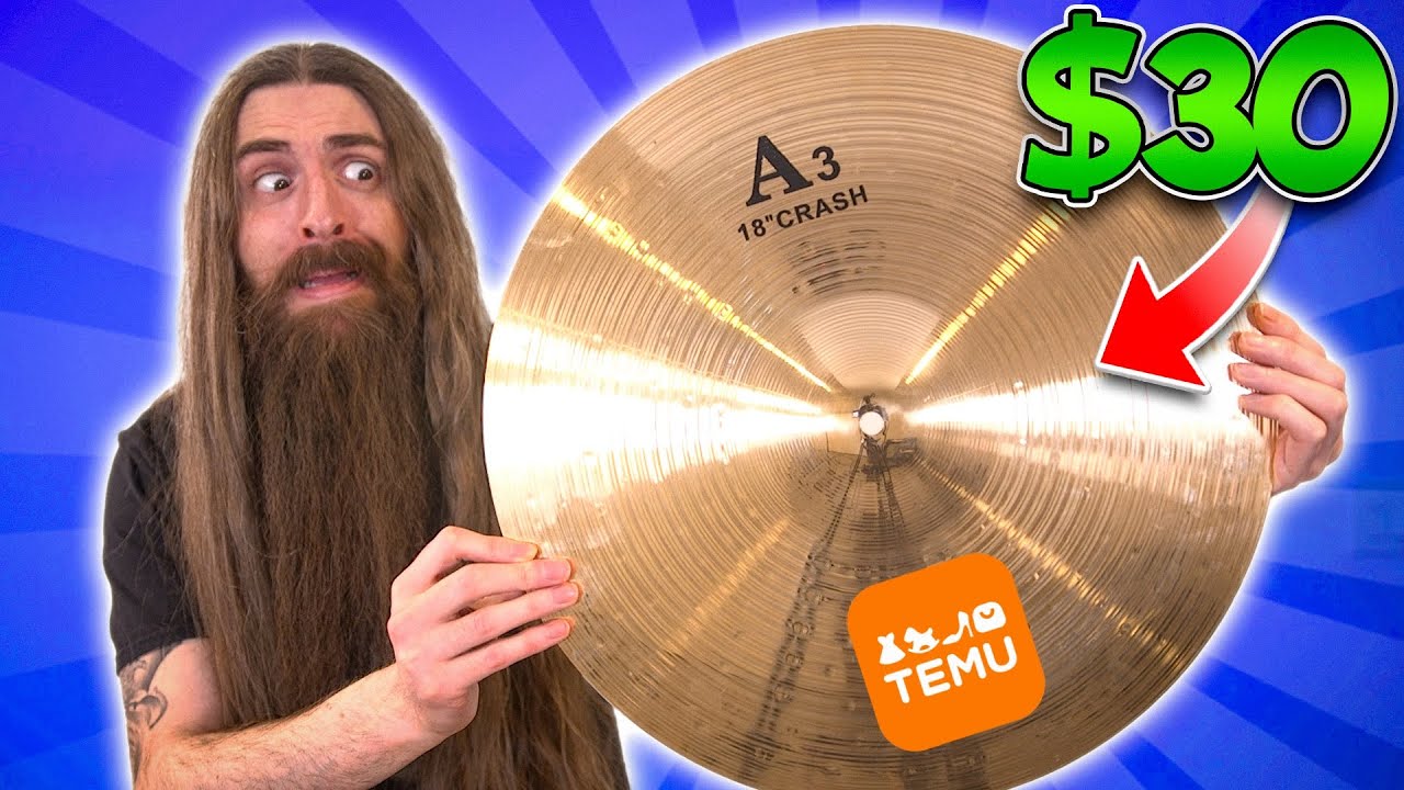 I ordered CHEAP cymbals from Temu