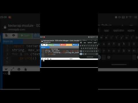 Textwrap module in python #python #programming #coding