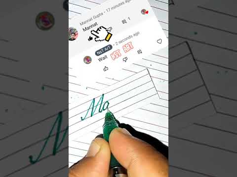 ,π₯°Mannatπ€ͺβ₯WoWβ₯ Cursive Fonts | improve Handwriting | small Letter | Calligraphy Writing | NsT ArT