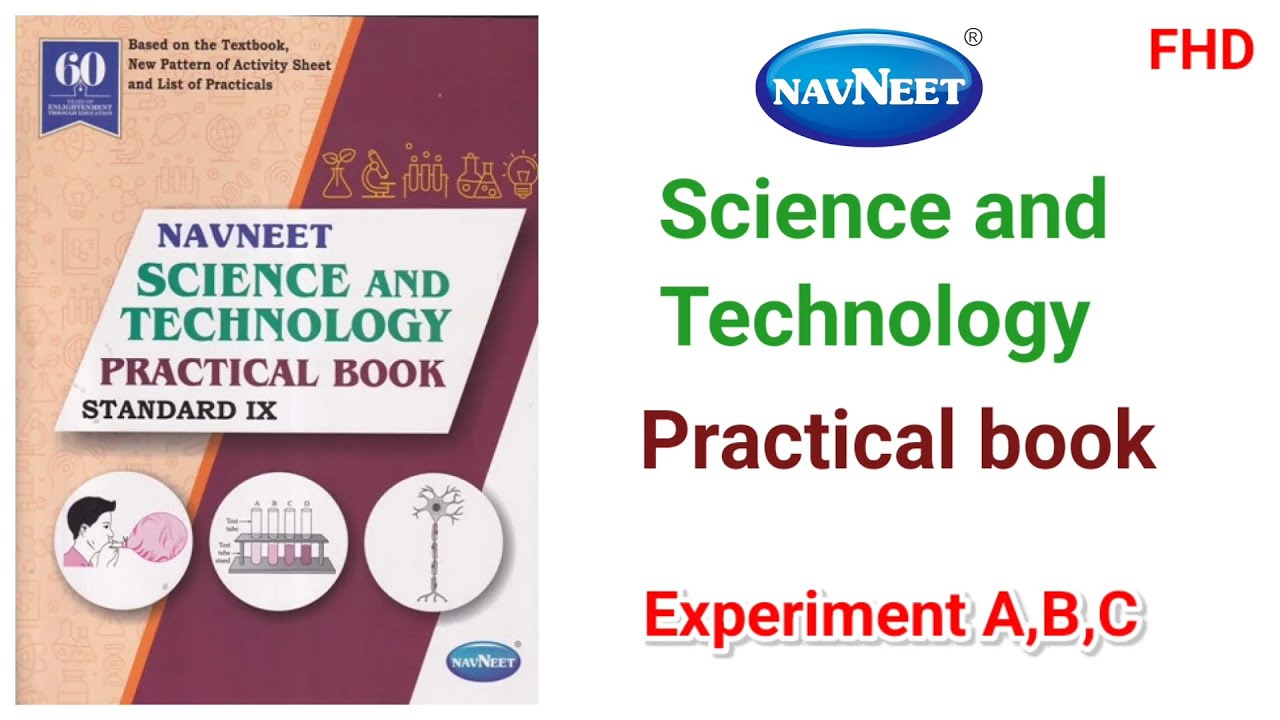 🔬📘 9th Science & Technology Practical Book | Experiments A, B, C | FHD PDF ✨
