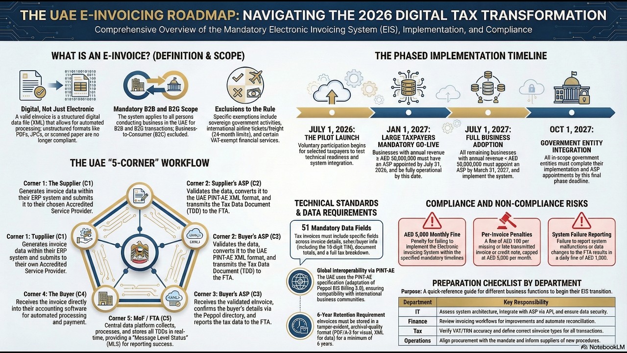 UAE E-Invoicing 2027: Mandatory Deadlines, Penalties, and Compliance Guide in English