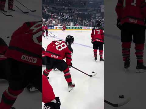 Connor Bedard Warming Up | 2024 #MensWorlds