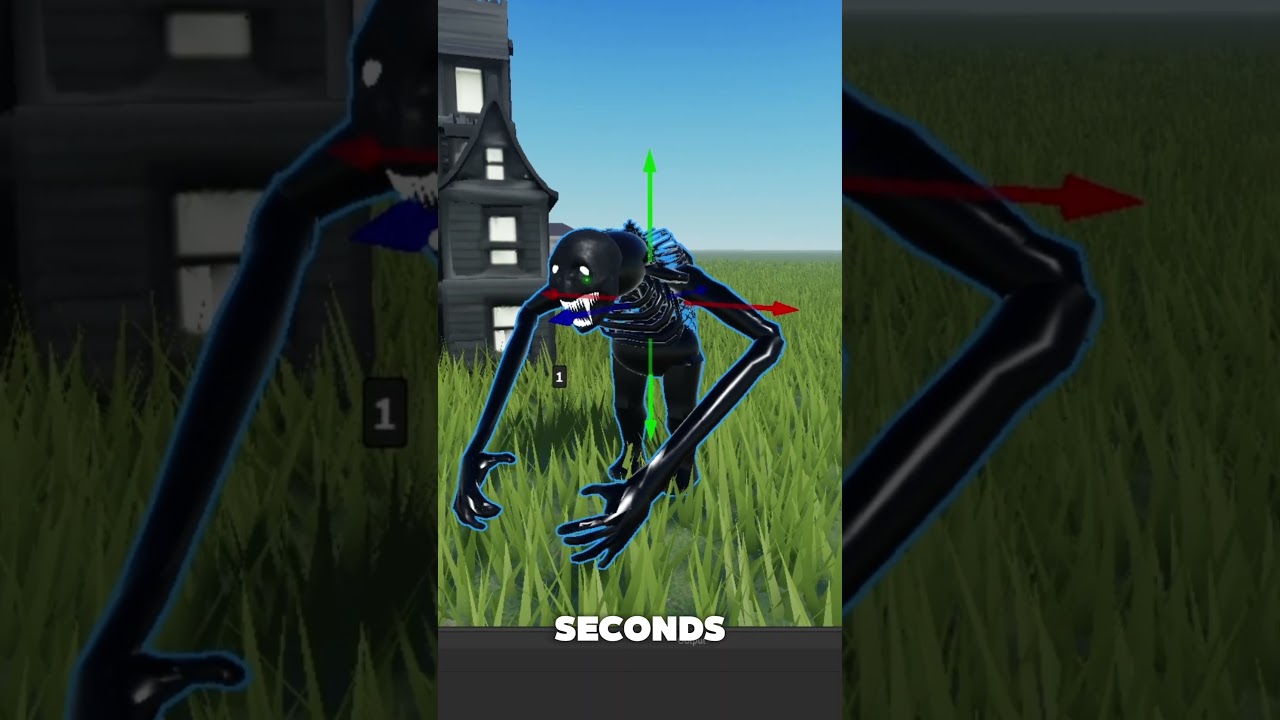 How I make roblox monsters for game FAST #blender3d #ai #robloxshorts