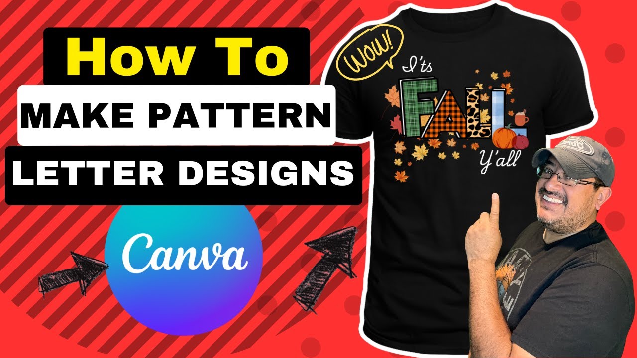 HOW TO MAKE PATTERN LETTER DESIGNS USING CANVA!