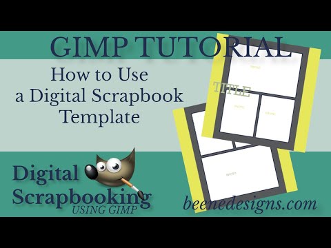 Digital Scrapbooking using GIMP: How to use a Digital Scrapbook Layout Template