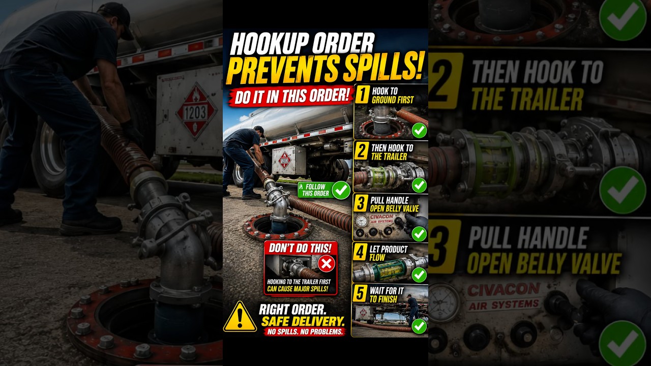 Fuel Tanker Hose Hookup Order Explained | Prevent Fuel Spills