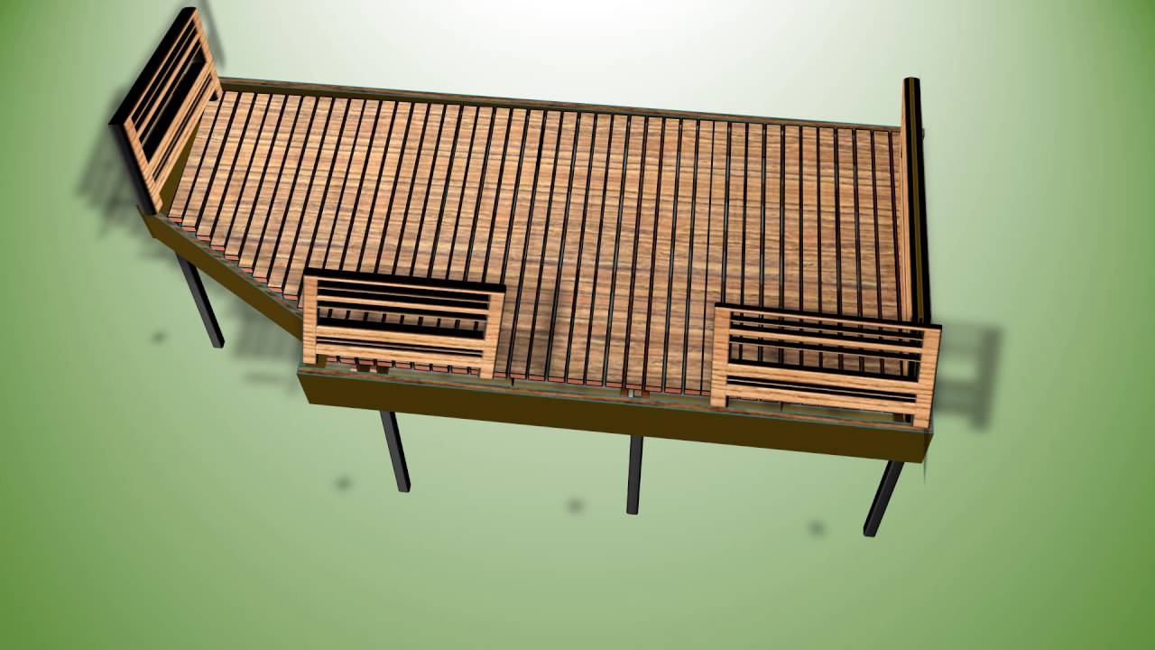Plan de patio en bois traité